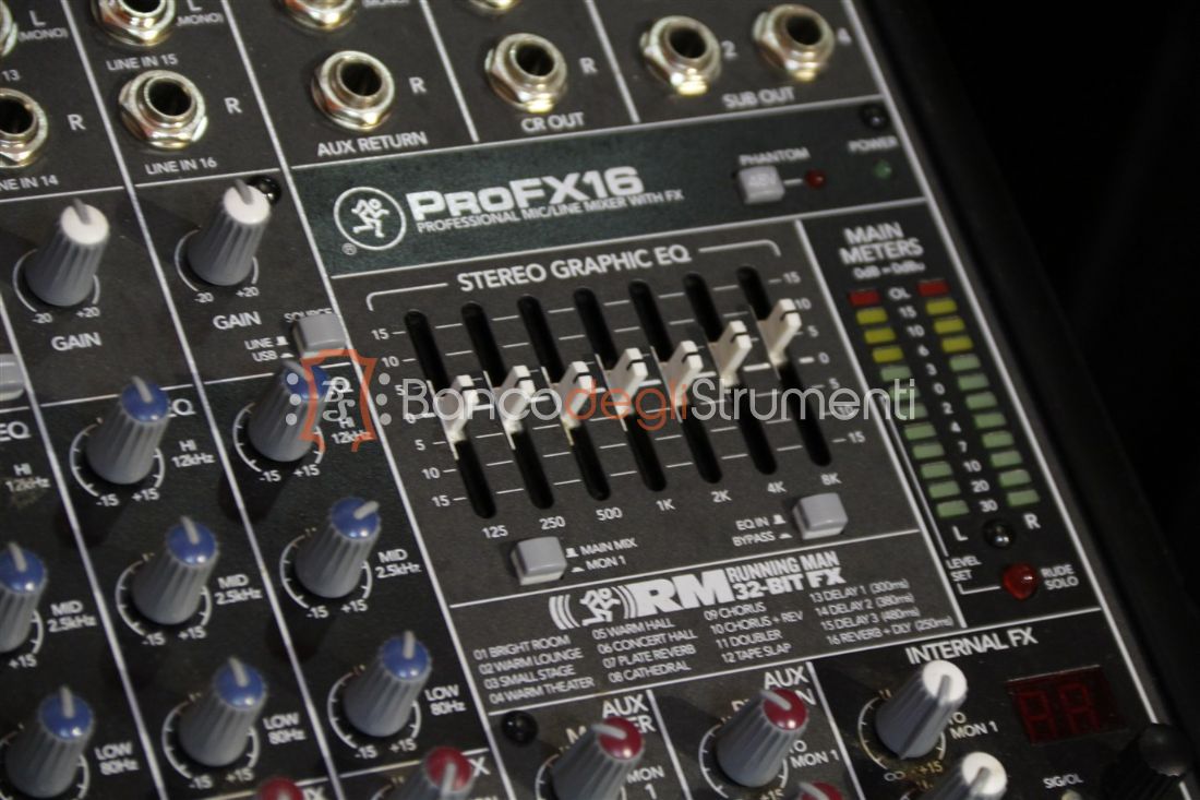 Mackie Pro FX16 Mixer USB 16 Canali 4 BUS ed Effetti Digitali - Usato ...