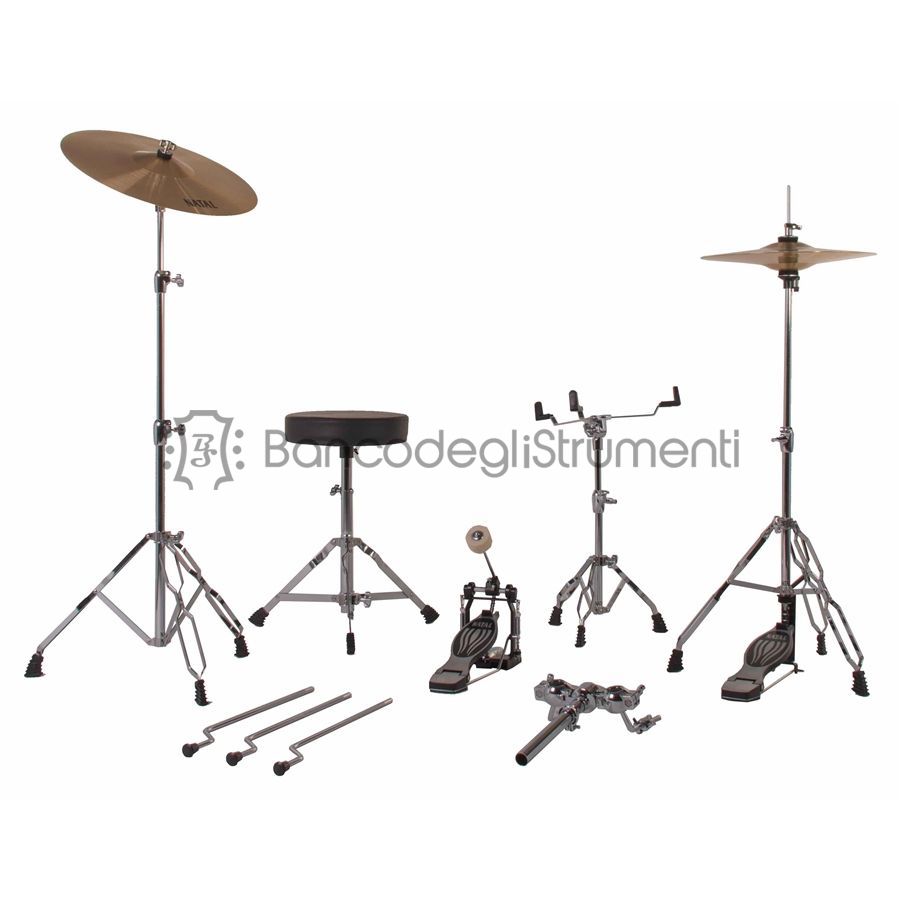 Natal DNA F22 Batteria acustica completa con hardware nero - Colore Red ...