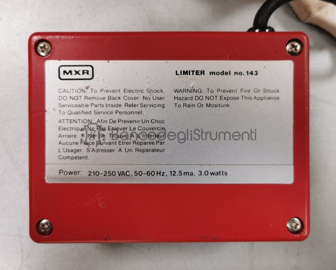 Mxr MX-143 Limiter Effetto limiter per chitarra elettrica prodotto dal 1979 al 1984 - Usato ...