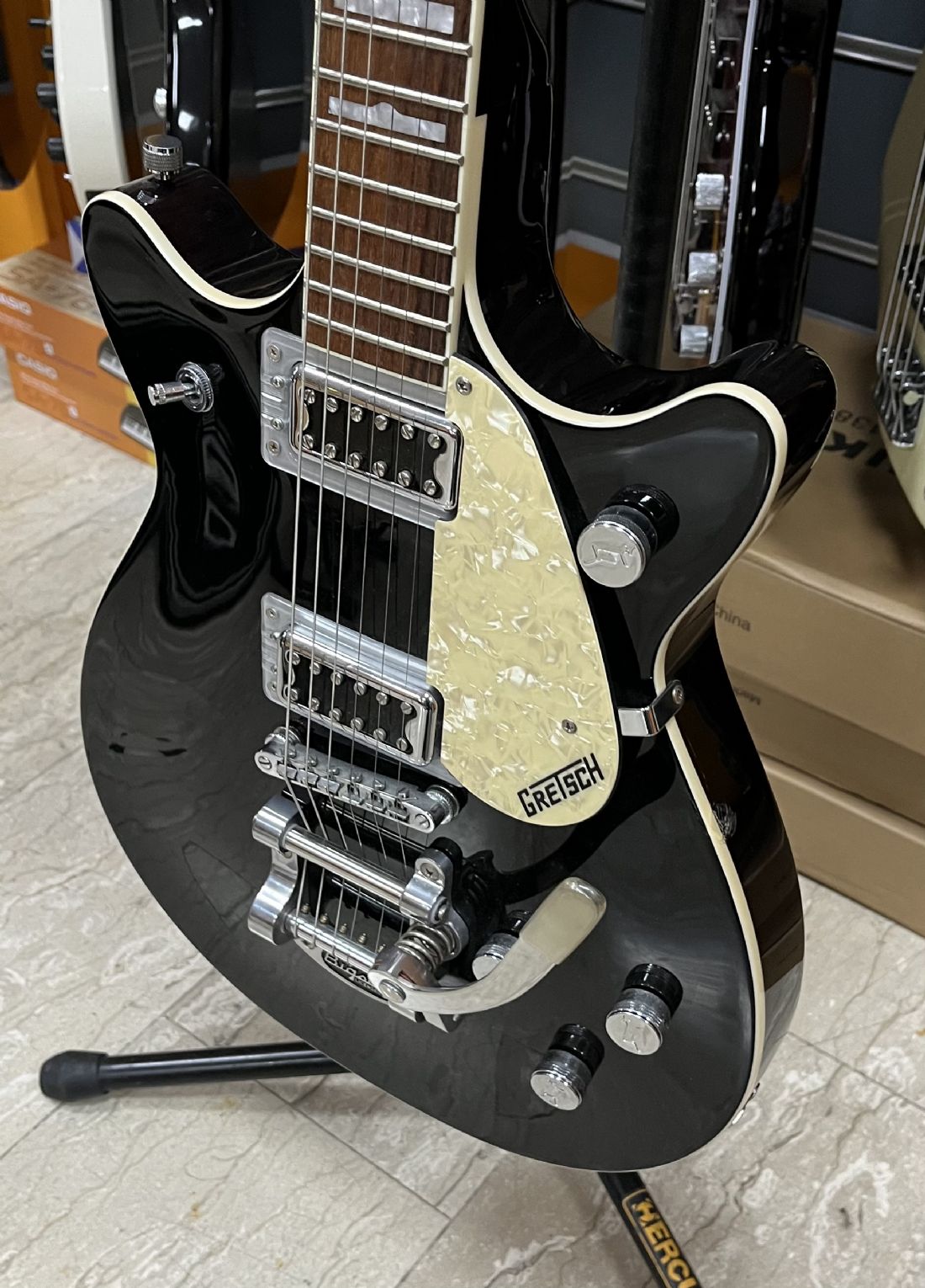 Gretsch G5445T Electromatic Chitarra elettrica nera con ponte Bigsby ...