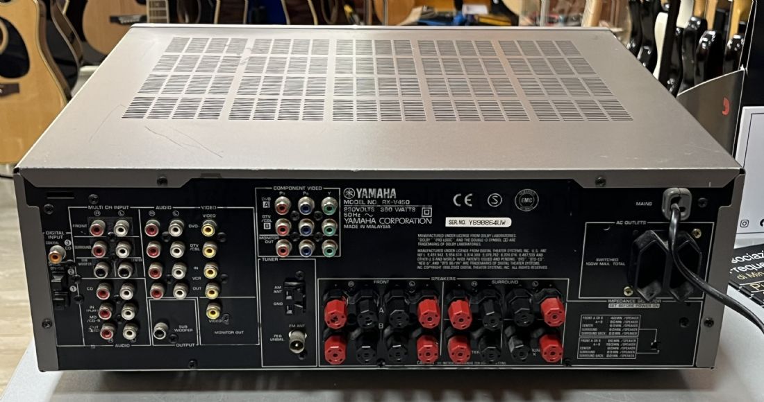 Yamaha RX-V450 Sintoamplificatore 6.1 - 85 watt a canale a 8 ohm - Usato - Banco Degli Strumenti ...