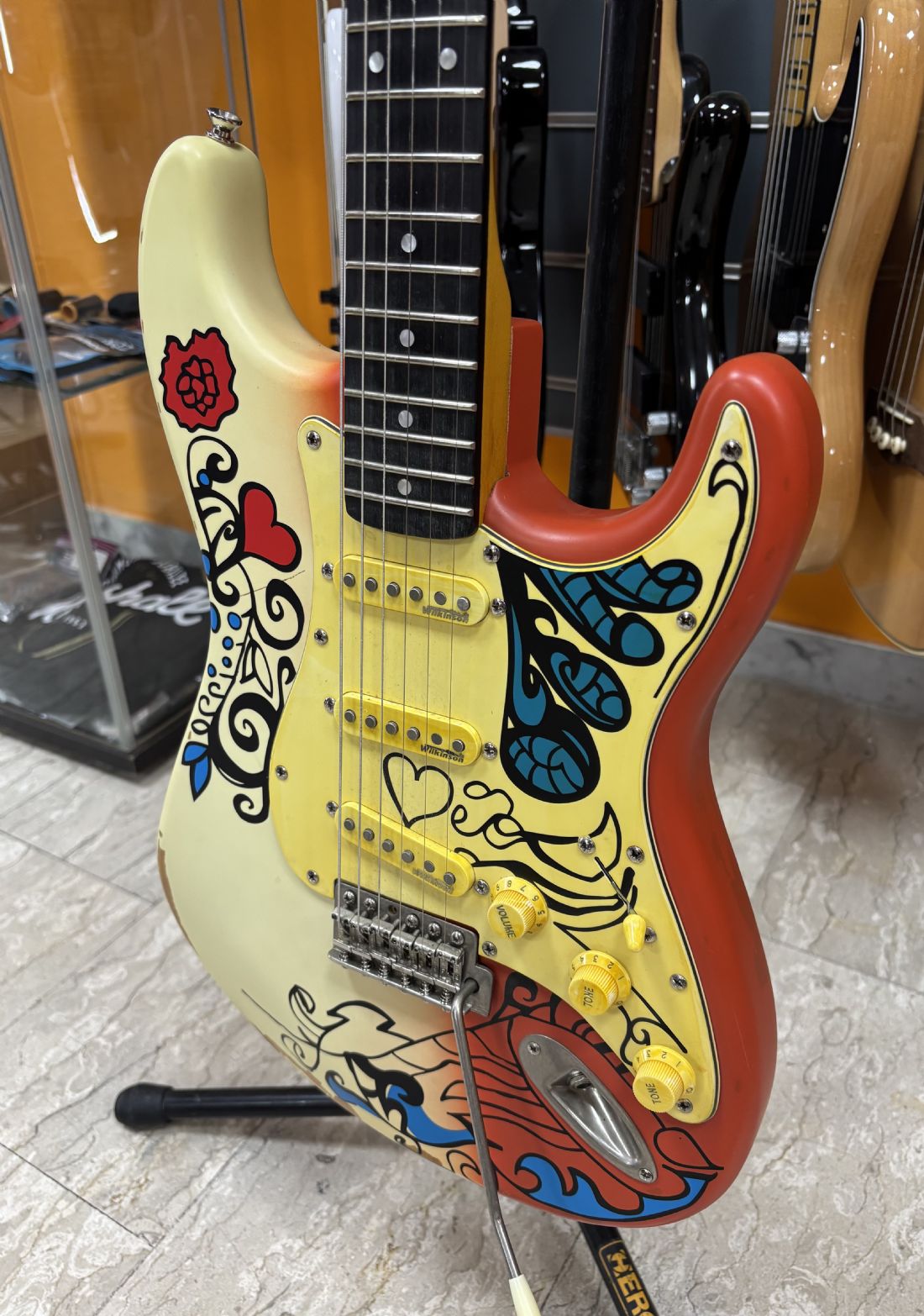 Vintage V6 Icon Thomas Blug Signature Summer of Love Chitarra elettrica ...